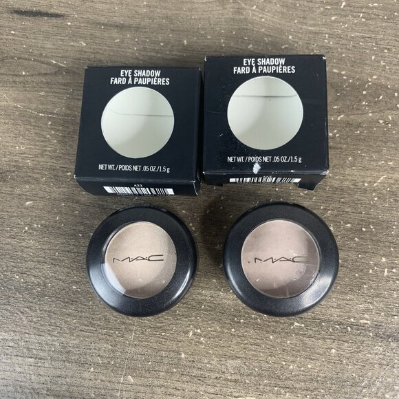 MAC Cosmetics | Makeup | New 2 Pk Mac Eyeshadow Satin Shroom Cozy Grey ...